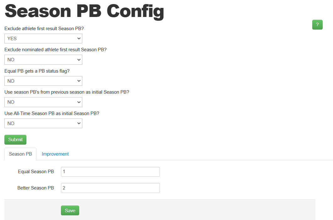 Season Personal Best (PB) - Options and Points – Timing Solutions ...